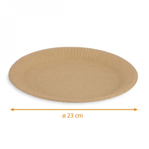 Cheap kraft plate, round, rectangular, disposable tableware